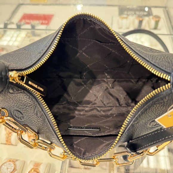 Bags | Michael Kors Cora Large Shoulder Chain Crossbody Bag Mk Embossed ...